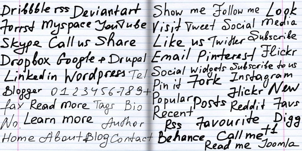 Freebie: Hand-Drawn GUI part 3 - Notes - Land-of-Web